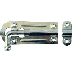 Ferrolho Redondo 5" Aço Zincado Ouro Preto | Casa+Fácil - casamaisfacil