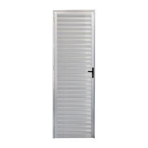 Porta Veneziana Alumínio Natural Lado Direito 210x60cm Líder Esquadrias ...