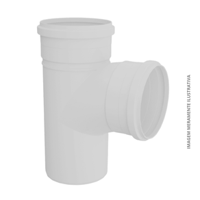 Tê para Esgoto PVC Rígido Branco 150 mm Tigre | Casa+Fácil - casamaisfacil