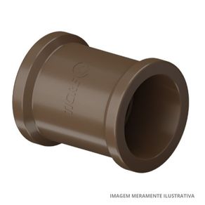 Luva Soldável PVC 40mm Marrom Tigre | Casa+Fácil - casamaisfacil