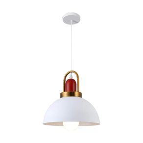 Luminária Pendente NT-014B 1 Lâmpada Branca 25x26cm Nitrolux | Casa+Fácil - casamaisfacil